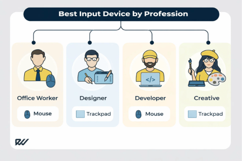 Mouse vs Trackpad: Finding Your Ideal Input Device | Remtek Workplace