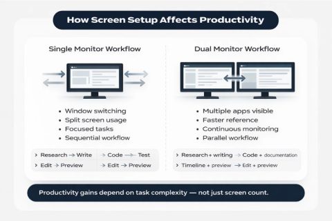 Single vs Dual Monitor: Which is Right for You? | Remtek Workplace